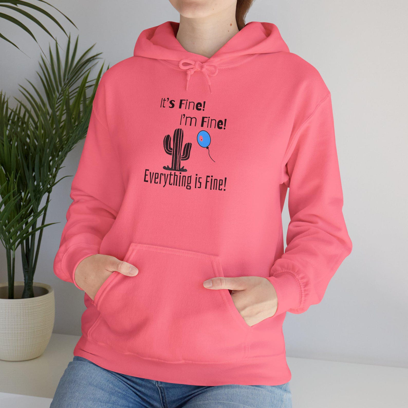 Everything is Fine, It's Fine, I'm Fine, Heavy Blend™ Hooded Sweatshirt ...
