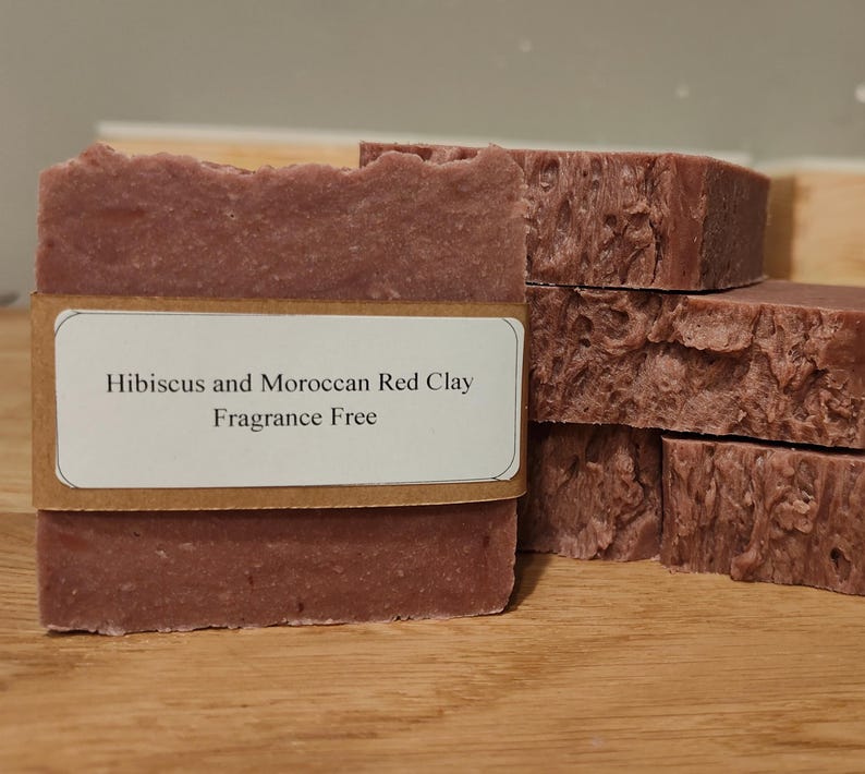 Hibiscus and Moroccan Red Clay Soap - Etsy