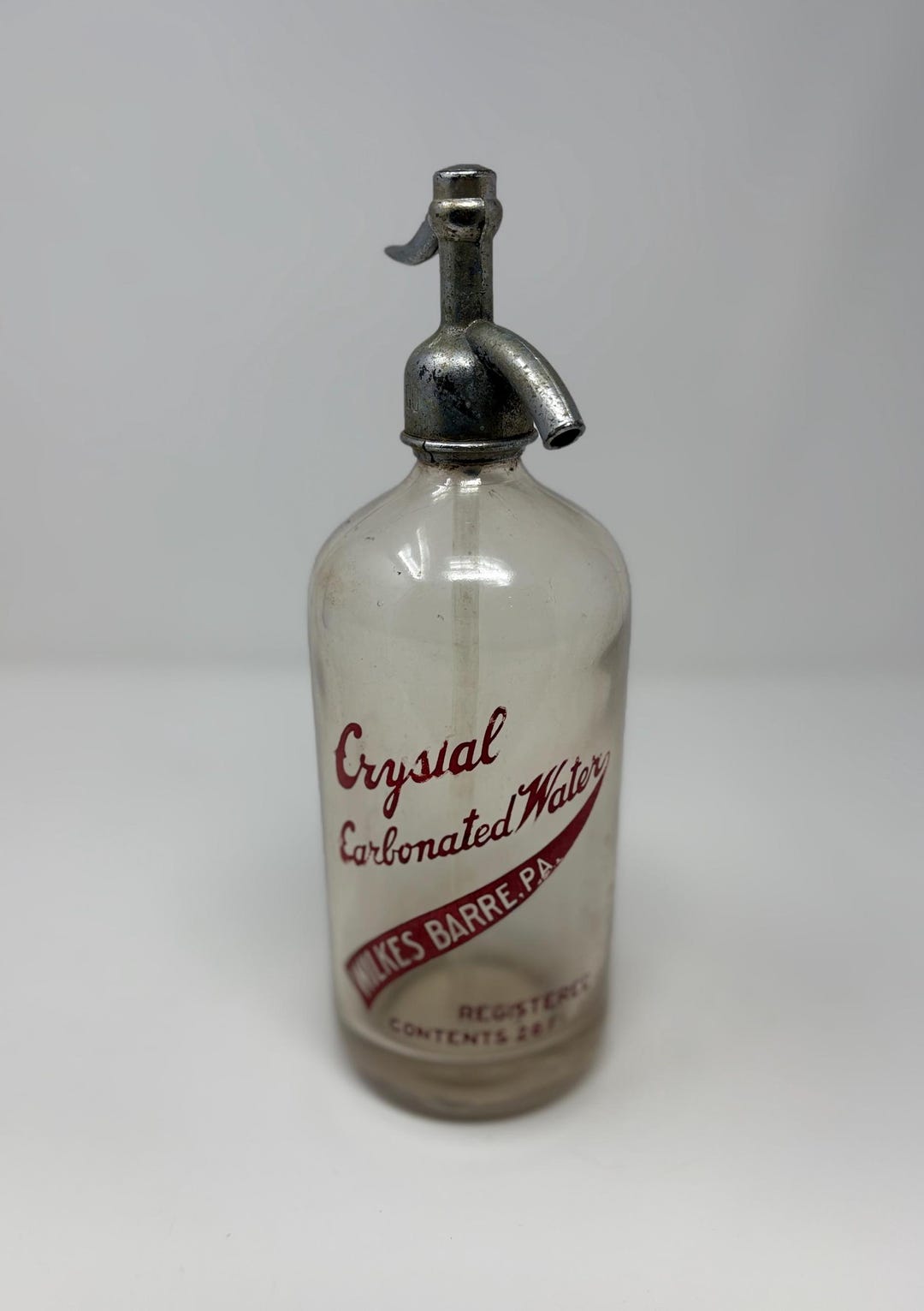 Vintage Seltzer Bottle From Crystal Carbonated Water in Wilkes-barre ...