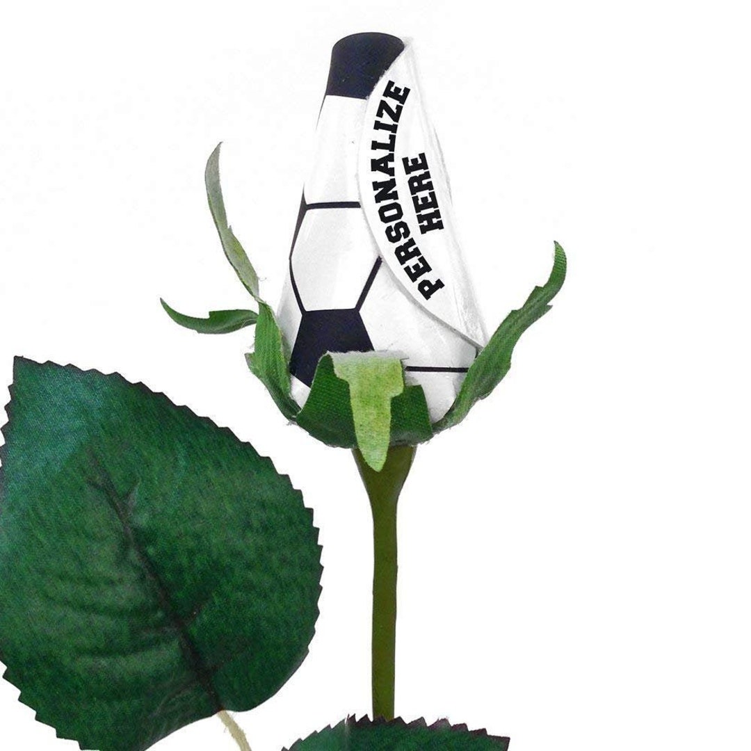 Personalized Soccer Rose - Etsy