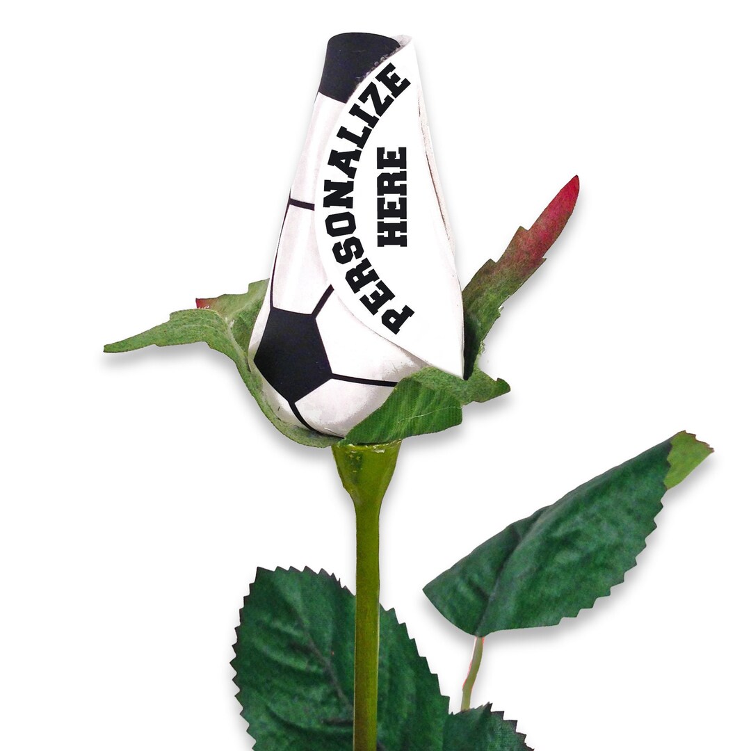 Personalized Soccer Rose | Soccer Valentines | Soccer Flower | Soccer ...