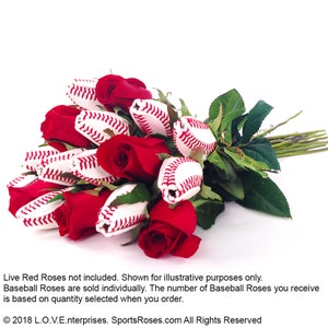 Baseball Rose | Baseball Flower | Baseball Roses | Full Grain Baseball ...