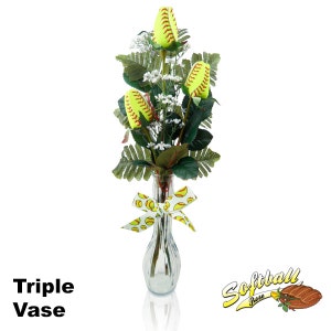 Softball Roses Arrangement | Softball Flowers Bouquet | Softball Gifts ...