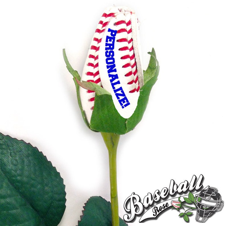 Personalized Baseball Rose - Original Design - Full Grain Baseball ...