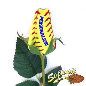 Personalized Softball Rose | Personalized Softball Gifts | Softball ...