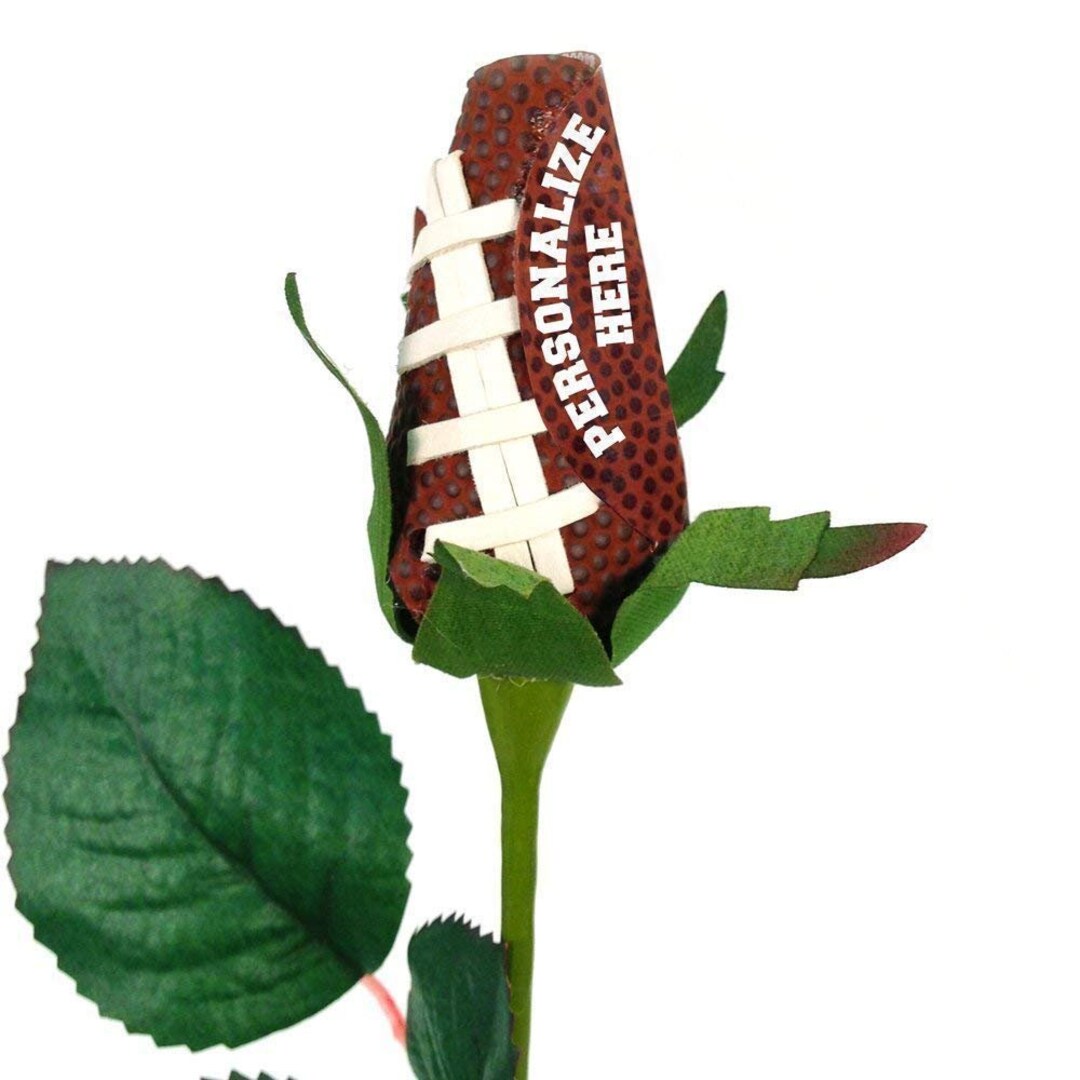 Personalized Football Rose - Etsy