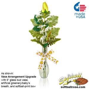 Softball Roses Arrangement | Softball Flowers Bouquet | Softball Gifts ...