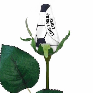 Soccer Rose Bouquet With Vase | Soccer Valentine | Soccer Flower ...