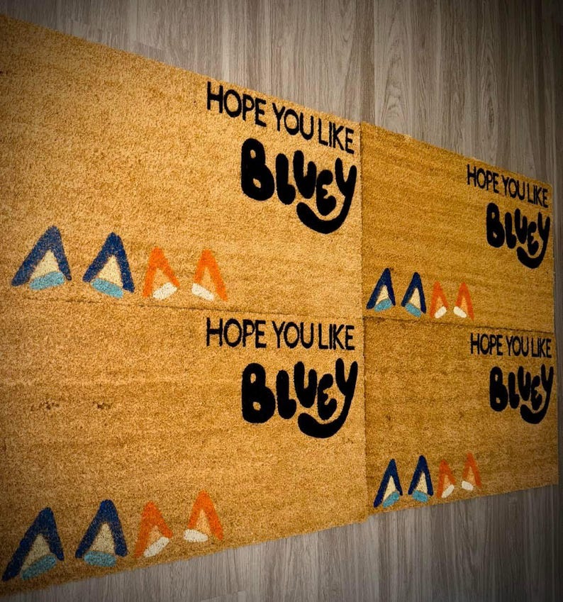 Bluey Door Mat, Hope You Like Bluey, Bluey, Door Mat, Door Mats, Door ...