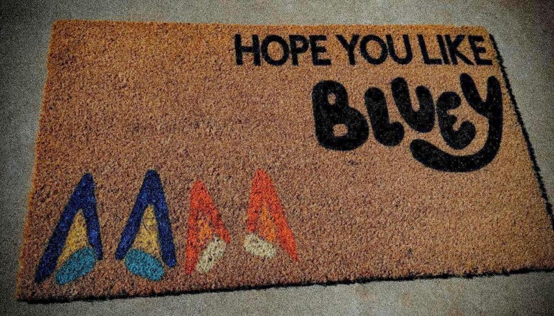 Bluey Door Mat, Hope You Like Bluey, Bluey, Door Mat, Door Mats, Door ...