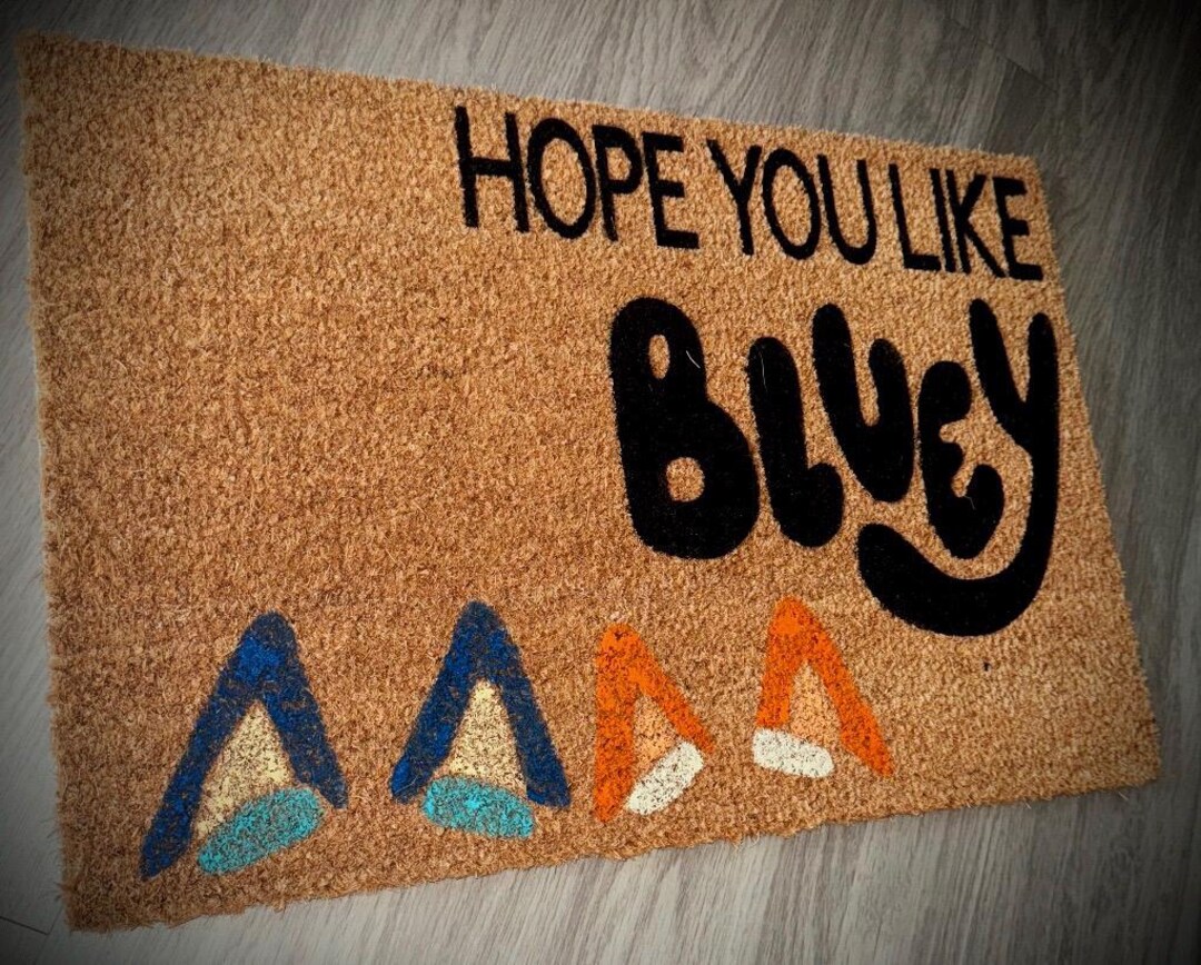 Bluey Door Mat, Hope You Like Bluey, Bluey, Door Mat, Door Mats, Door ...