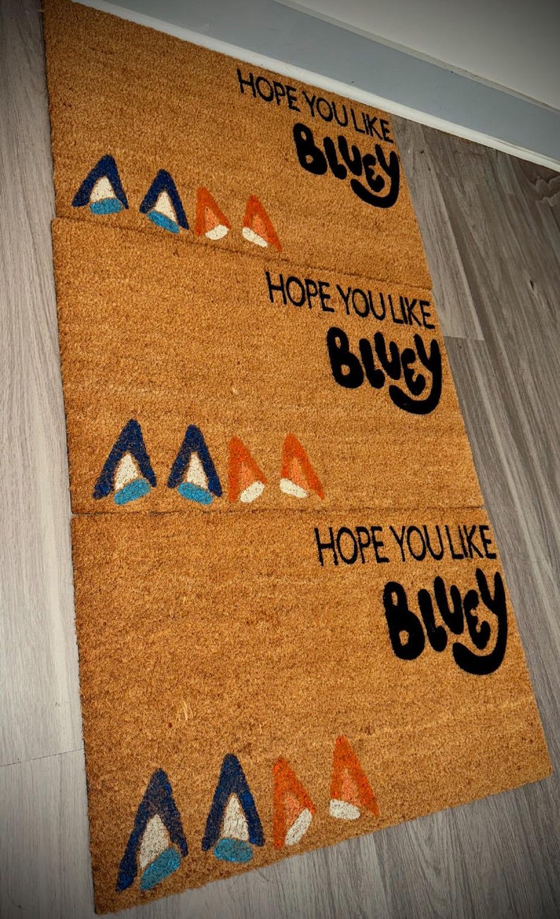 Bluey Door Mat, Hope You Like Bluey, Bluey, Door Mat, Door Mats, Door ...