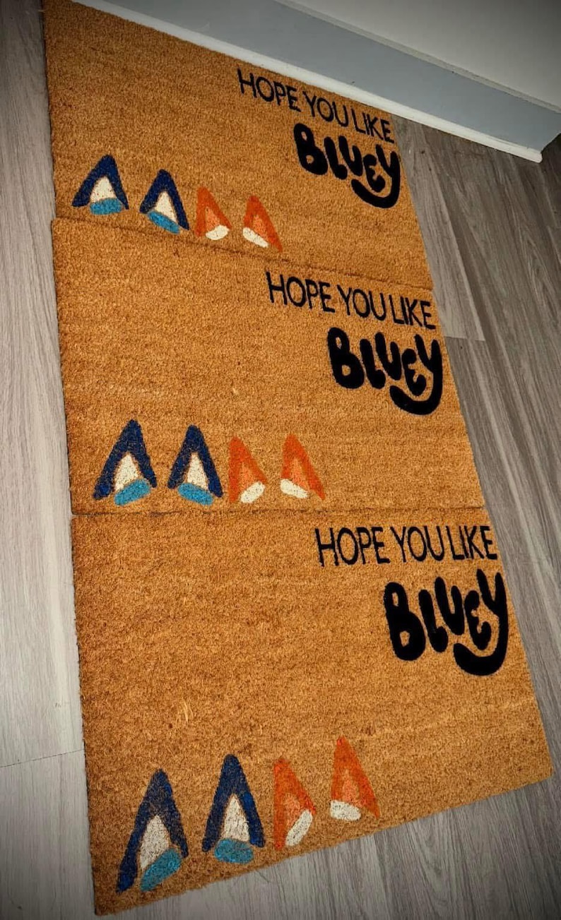 Bluey Door Mat, Hope You Like Bluey, Bluey, Door Mat, Door Mats, Door ...
