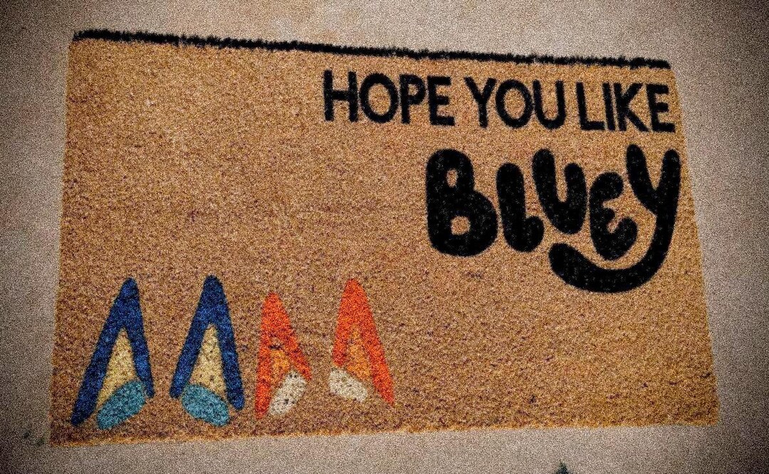 Bluey Door Mat, Hope You Like Bluey, Bluey, Door Mat, Door Mats, Door ...
