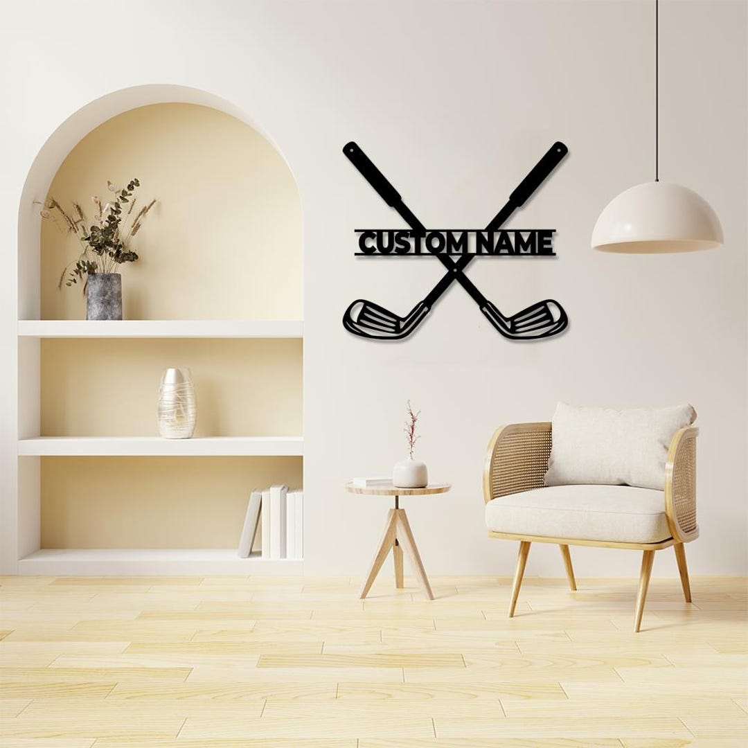 Personalized Golf Sign, Golf Wall Art, Metal Golf Sign, Golf Gifts for ...
