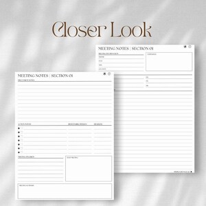 Meeting Notes Remarkable Paper Pro | Remarkable Pro Template Meeting ...