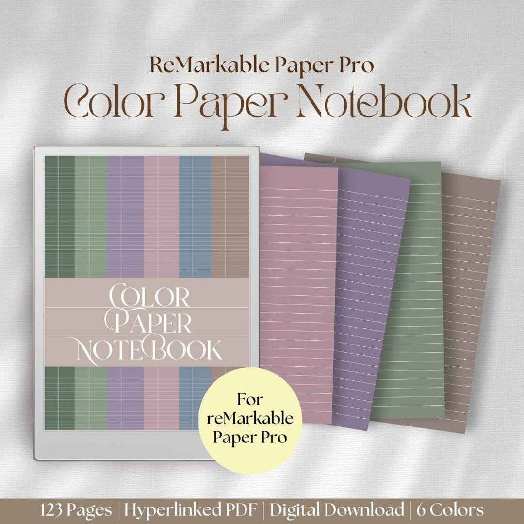 Dark Color Notepad Journal Remarkable Paper Pro | Remarkable Pro ...