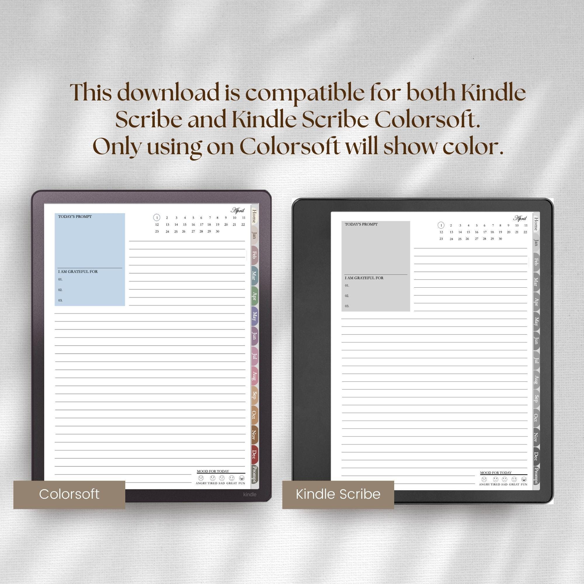 Daily Journal Kindle Scribe Colorsoft: Digital Diary, Gratitude ...