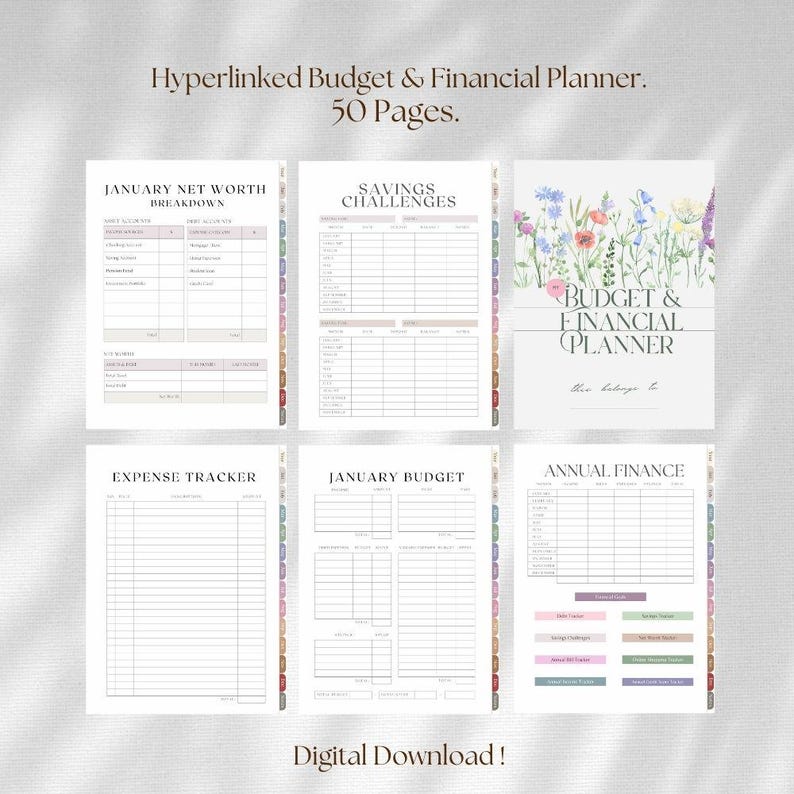 Color Notebook Life Planner Kindle Scribe Colorsoft: Budget, Meal ...