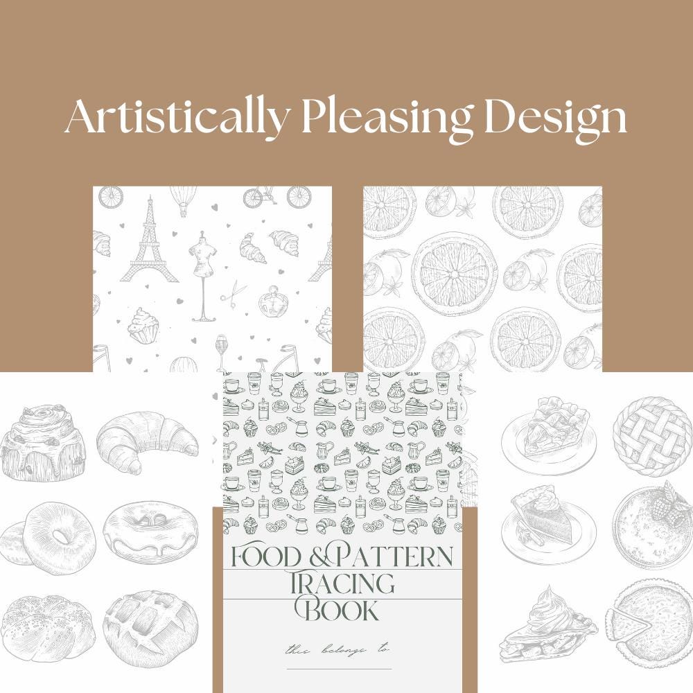 Food Tracing Book Remarkable Paper Pro Mindfulness Tracing on ...
