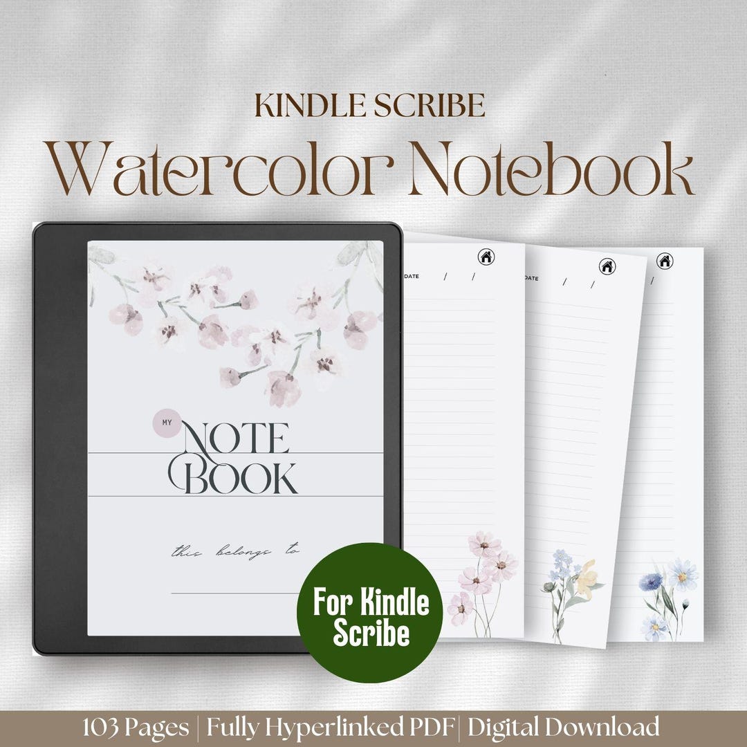 Cuaderno Kindle Scribe: bloc de notas, bloc de notas, diario y notas ...
