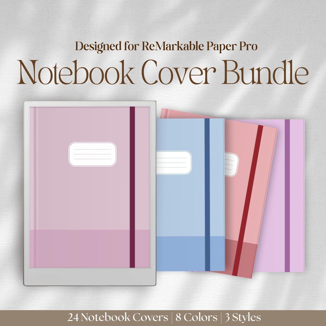 Notebook Cover for Remarkable Paper Pro: Colorful Template (PDF) - Etsy