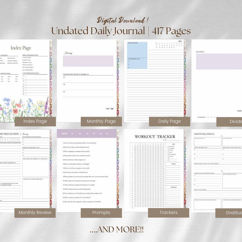 Daily Journal Kindle Scribe & Colorsoft: Diary, Gratitude, Mindfulness ...