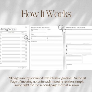 Meeting Notes Remarkable Paper Pro | Remarkable Pro Template Meeting ...
