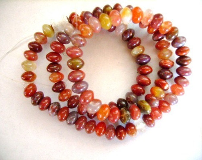 6mm Rondel Pigeon Blood Agate Beads Strand, Moab, Utah - Etsy