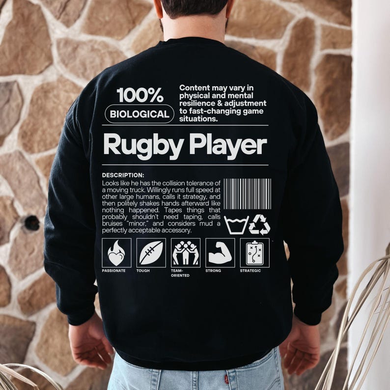Funny Rugby Player Hoodie, Sweater, Tshirt as Group Outfit and Gift for ...