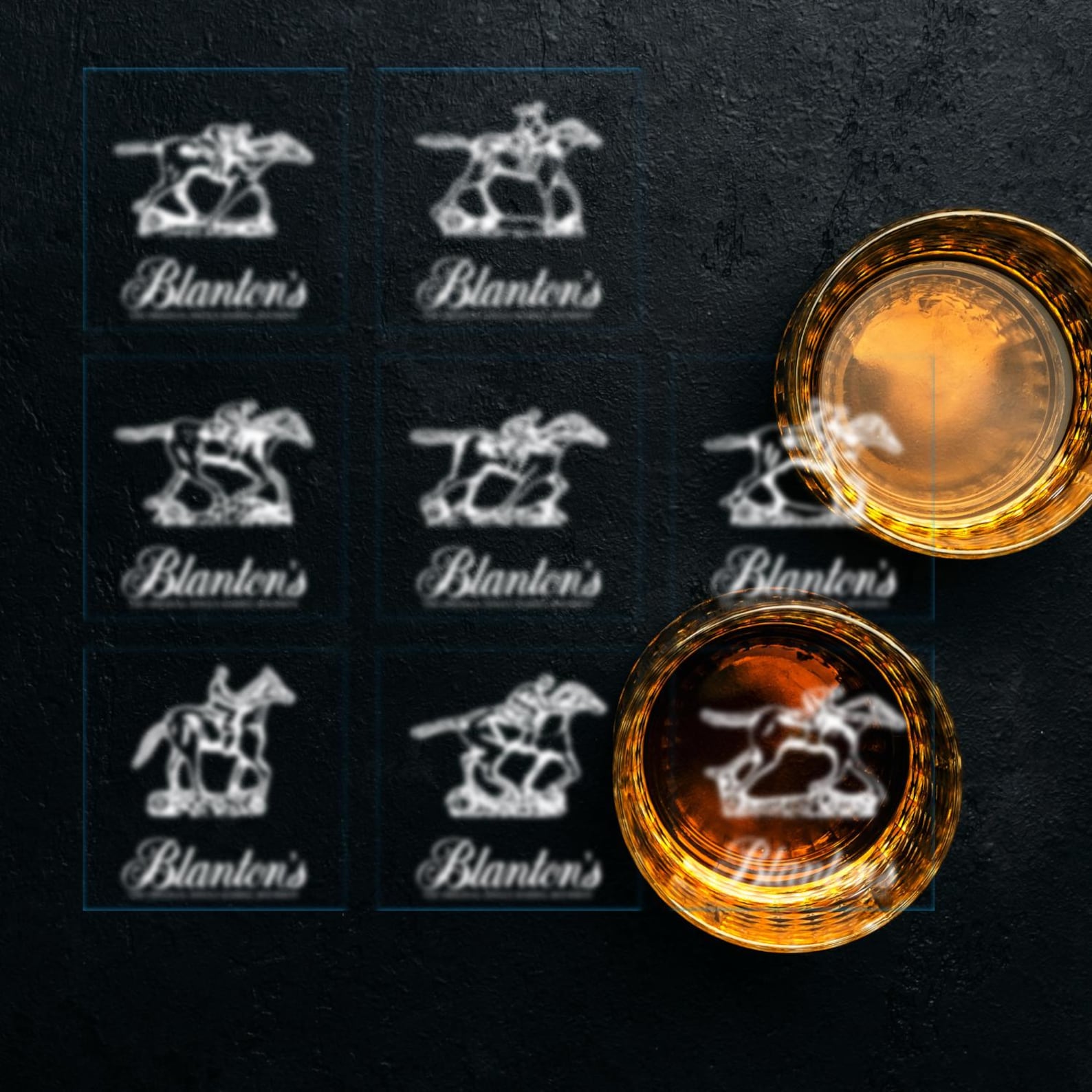 Blanton's Logo Horse Letters - COMPLETE SET for Coasters | Bourbon and ...