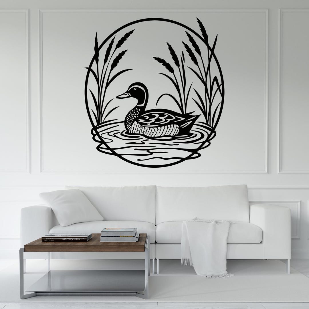 DIY Duck Wall Art Decor Vector File for Laser and Plasma Cutting dxf ...