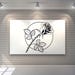 DIY Rose Wall Art Laser Cut – Elegant Flower Design Inside Circular ...