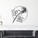 DIY Rose Wall Art Laser Cut – Elegant Flower Design Inside Circular ...
