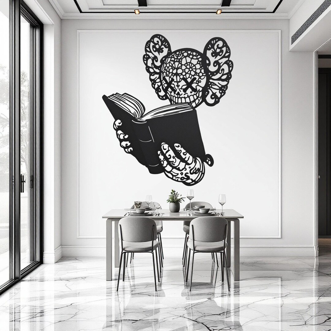 Kaws Wall Art Vector Design Scene With Kaws Character for Laser, Plasma ...