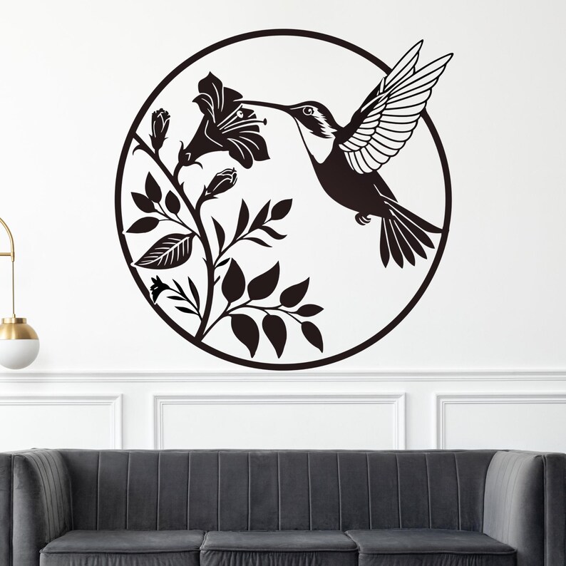 DIY Hummingbird Wall Art Decor – Vector File for Laser and Plasma ...