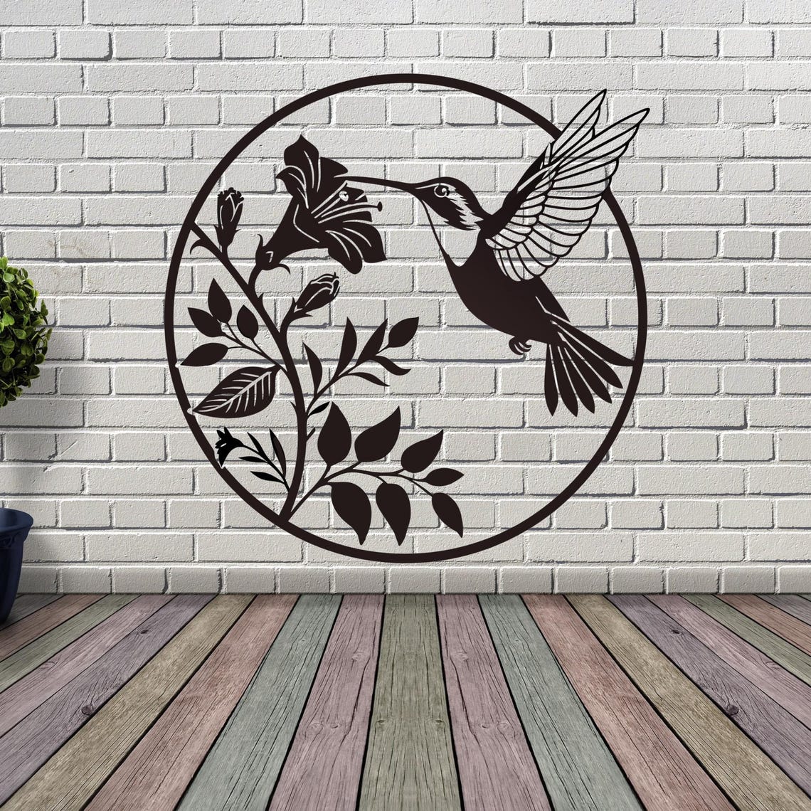 DIY Hummingbird Wall Art Decor – Vector File for Laser and Plasma ...