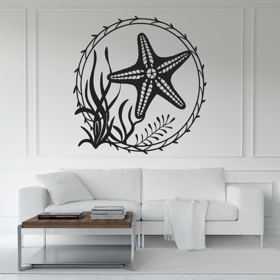 DIY Starfish Wall Art Decor – Vector File for Laser and CNC Cutting ...