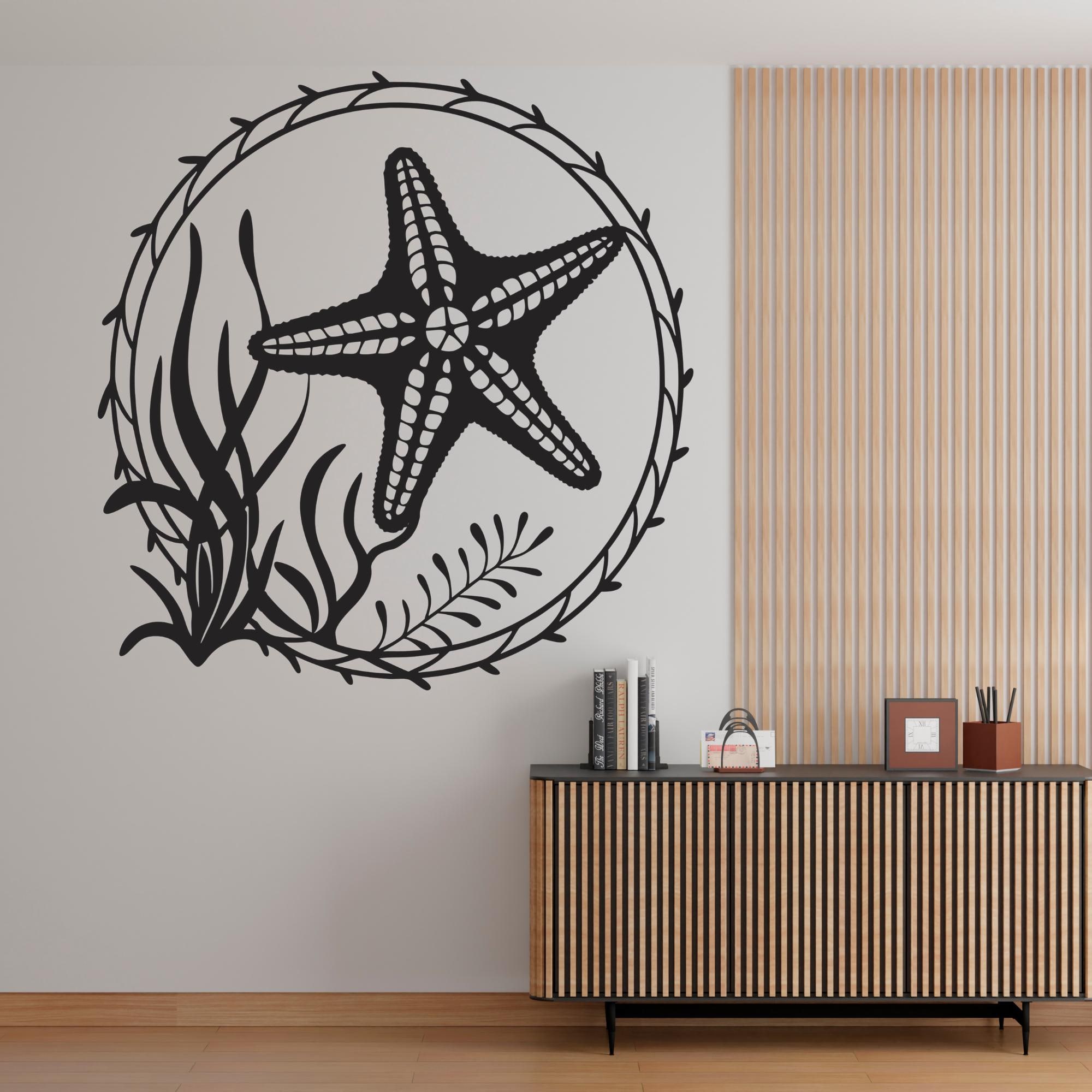 DIY Starfish Wall Art Decor – Vector File for Laser and CNC Cutting ...