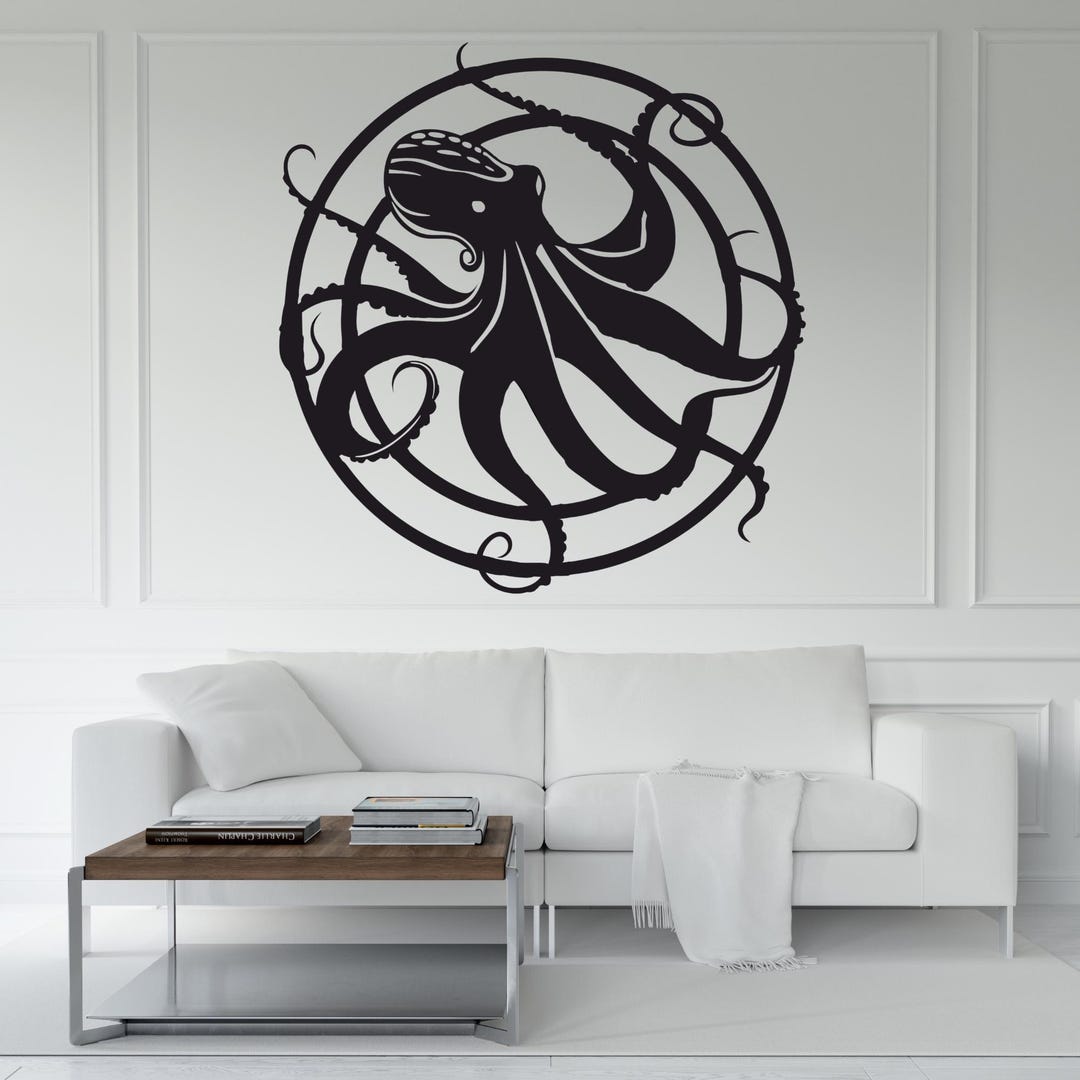 DIY Octopus Wall Art Decor – Vector File for Laser and Plasma Cutting ...