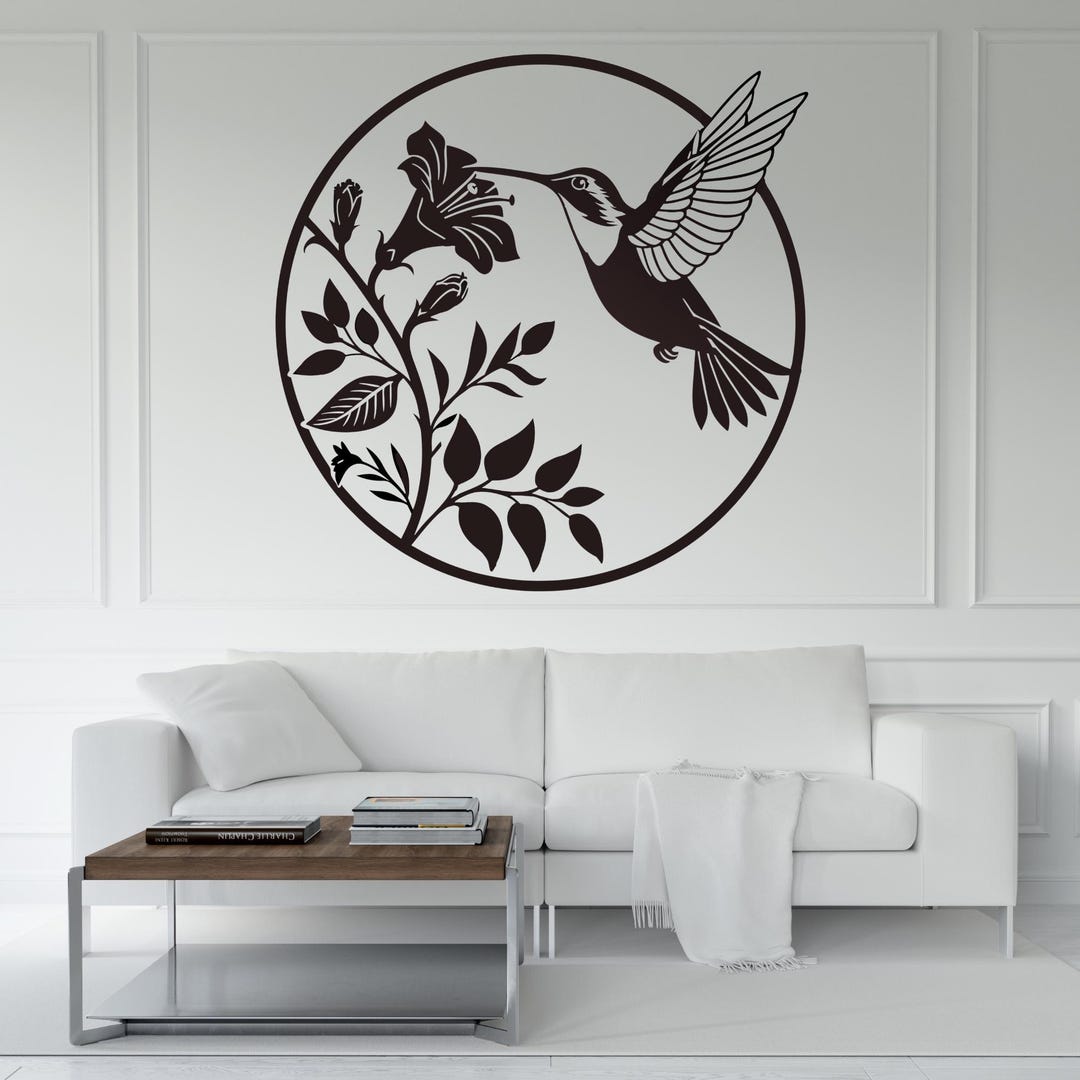 DIY Hummingbird Wall Art Decor – Vector File for Laser and Plasma ...