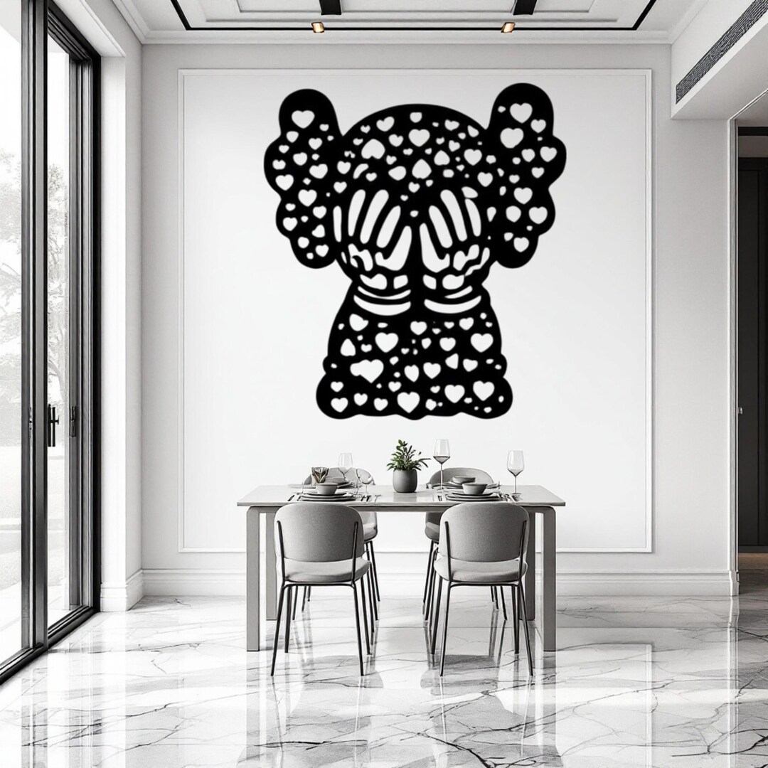 Kaws Wall Art Vector – Kaws-style Character Design for Laser, Plasma ...