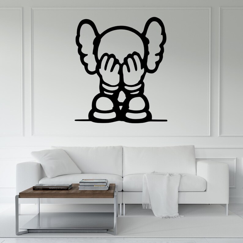Kaws Wall Art Vector Character Design in Kaws Style for Laser, Plasma ...