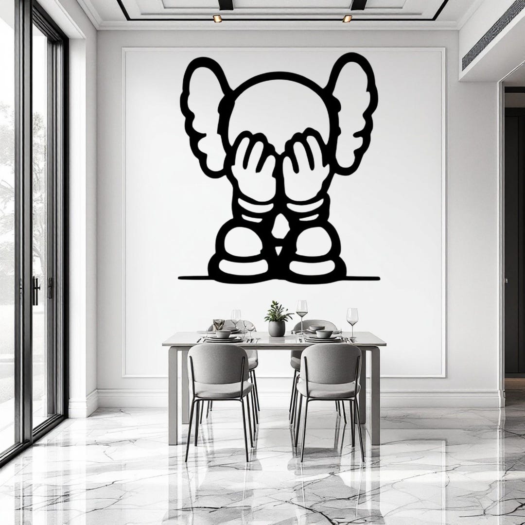 Kaws Wall Art Vector Character Design in Kaws Style for Laser, Plasma ...