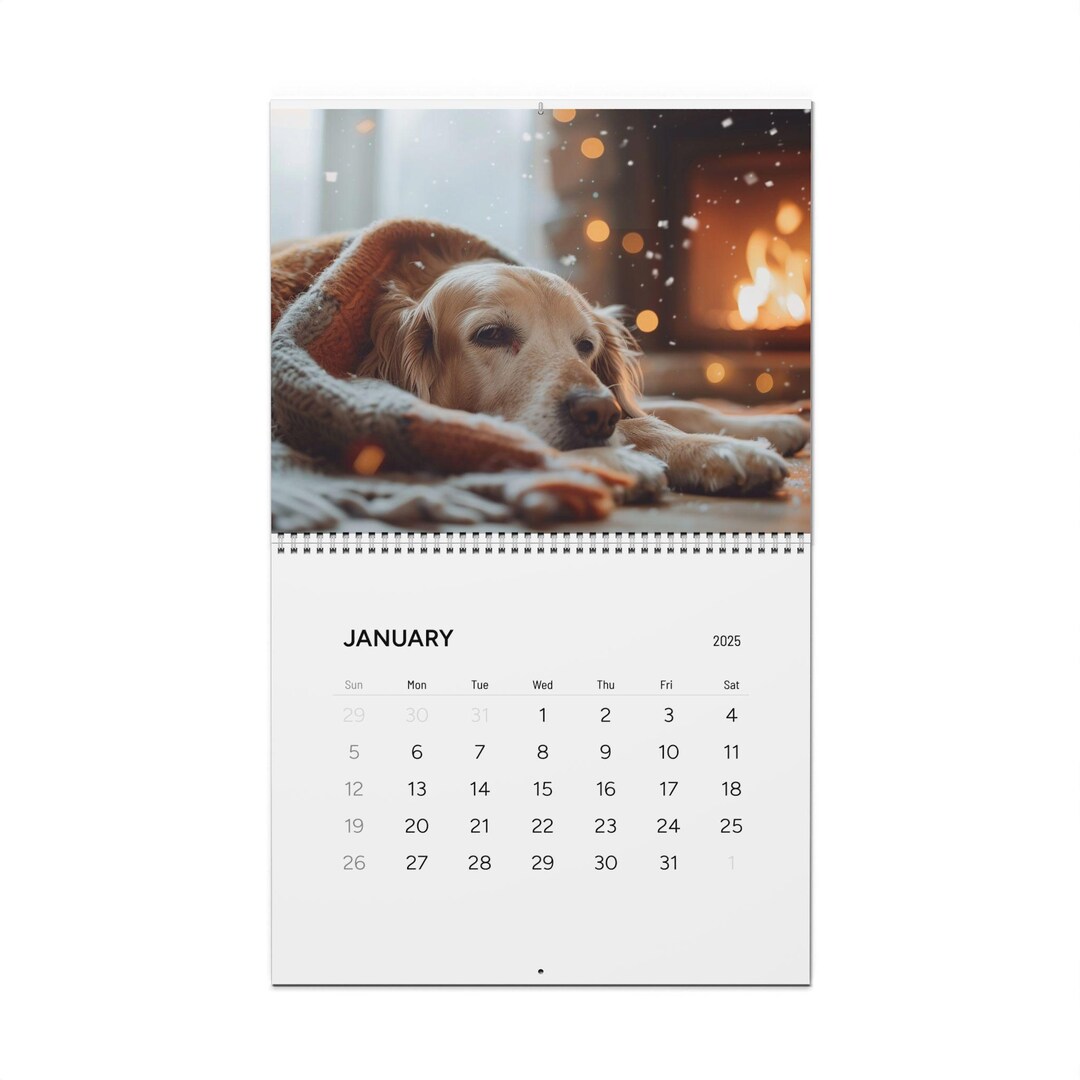 2025 Cozy Pet Wall Calendars - Heartwarming Dog Photography for Pet ...