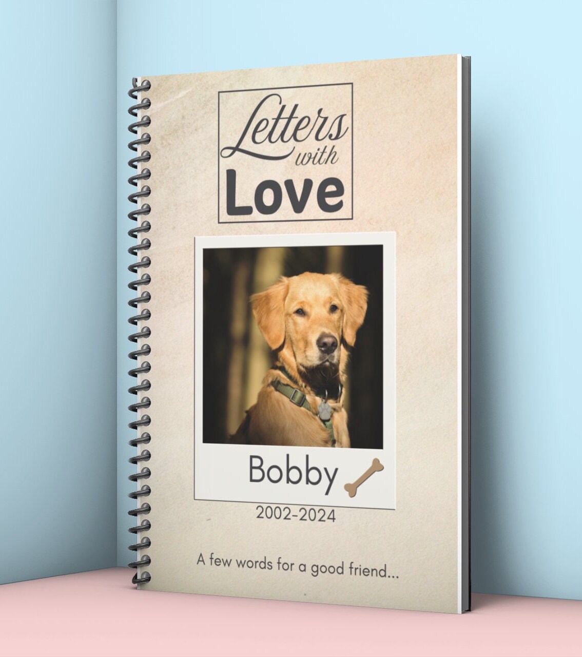 Pet Journal, Memory Notebook, Personalized Pet Notebook, Pet Lover Gift ...