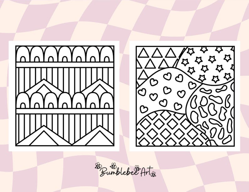 Comfy Patterns Coloring Pages-volume 2 - Etsy
