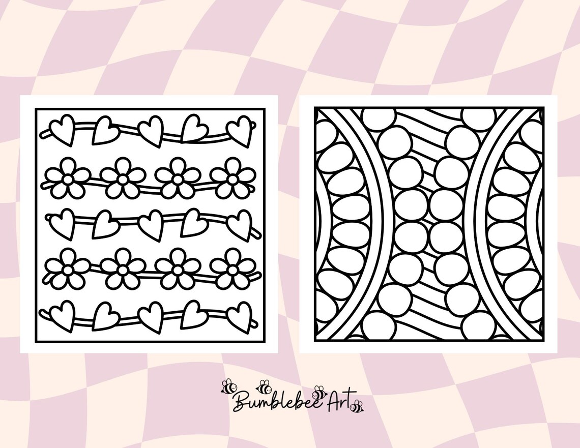 Comfy Patterns Coloring Pages-volume 2 - Etsy