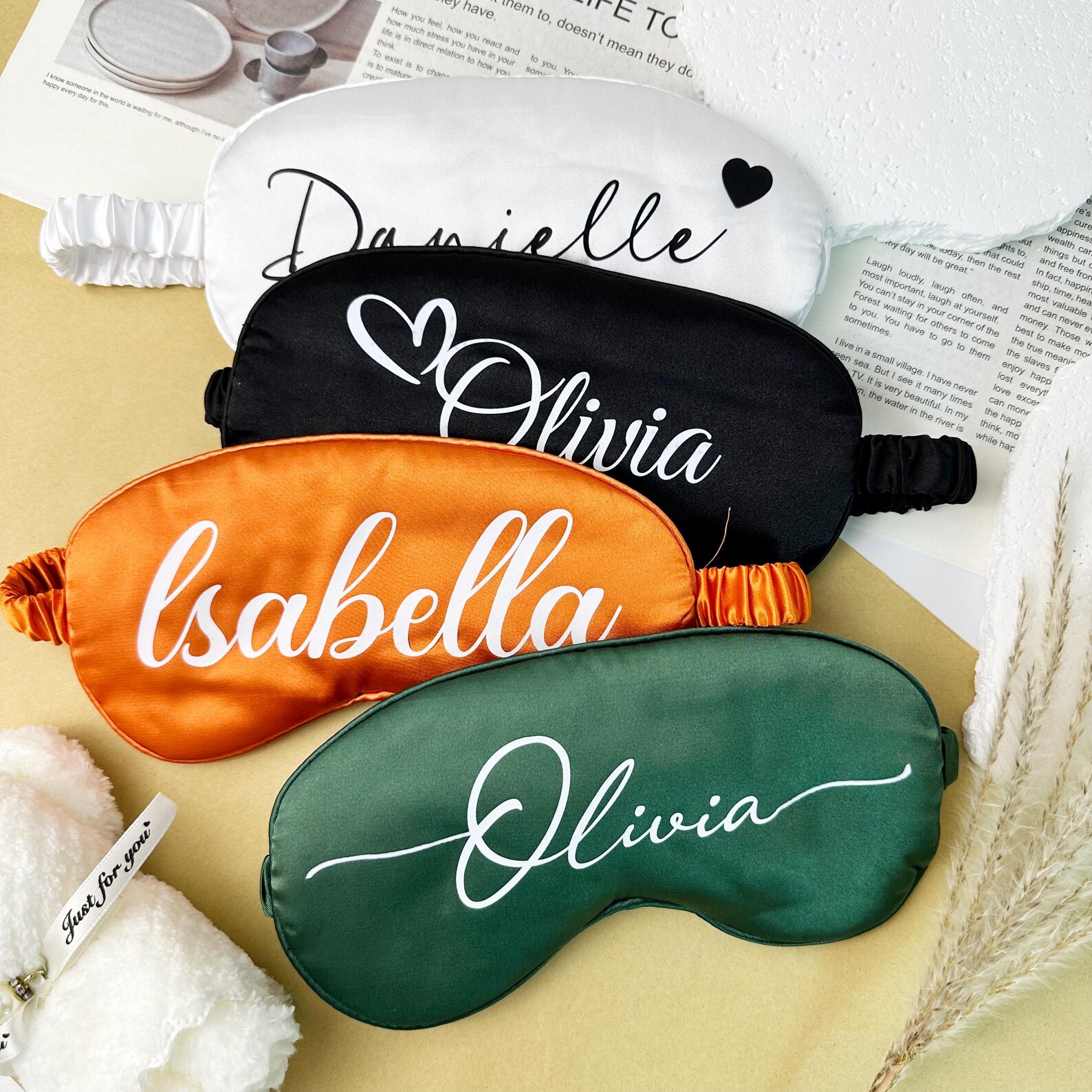 Personalized Sleep Eye Mask, Custom Eye Mask, Bridesmaid Gift ...