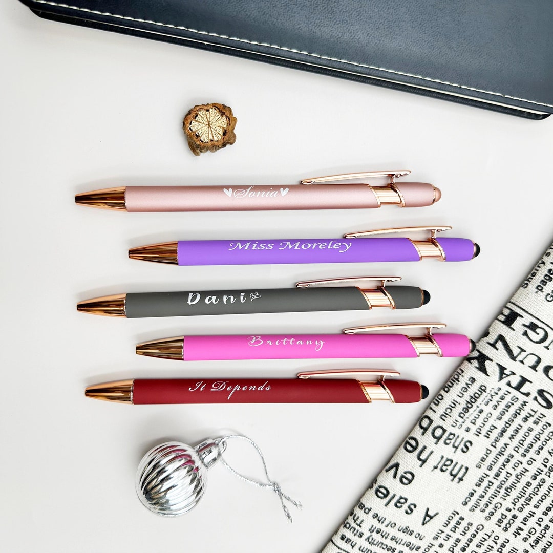 Engraved Custom Pen, Monogram Pen, Bridesmaid Pens, Custom Party Favors ...